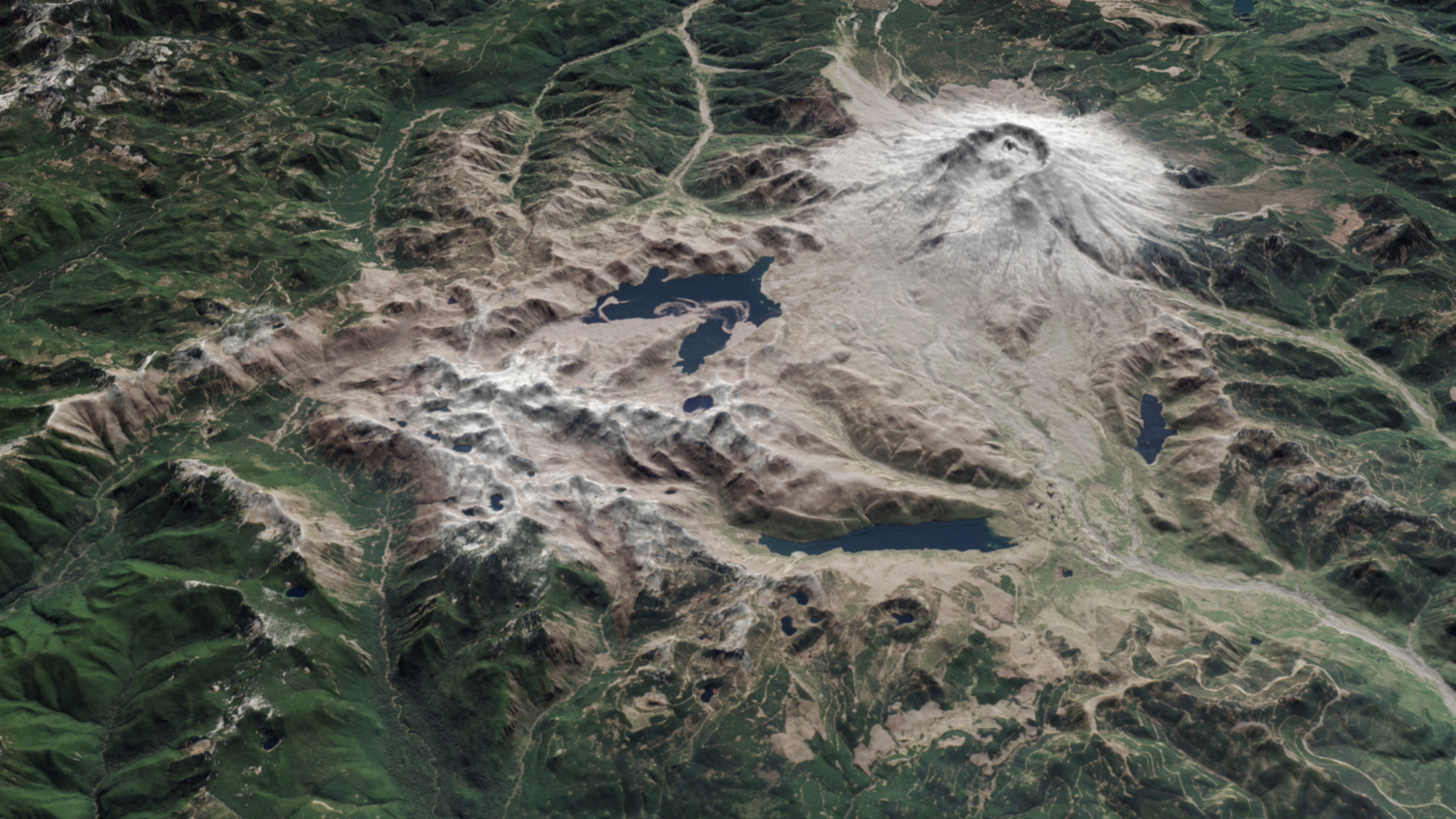 Scars of Mount St Helens eruption remain